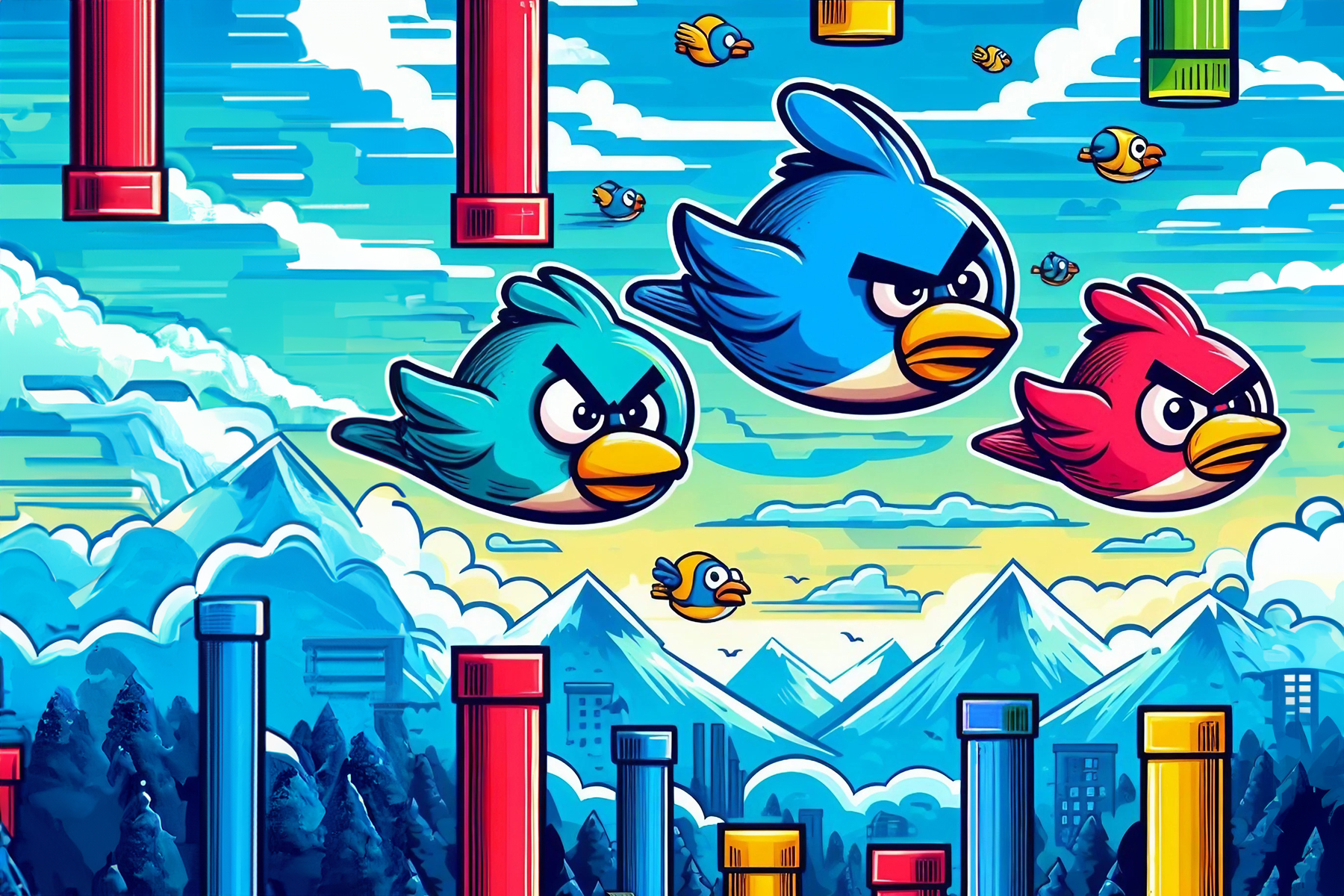 Angry Flappy Birds - WGPlayground.com