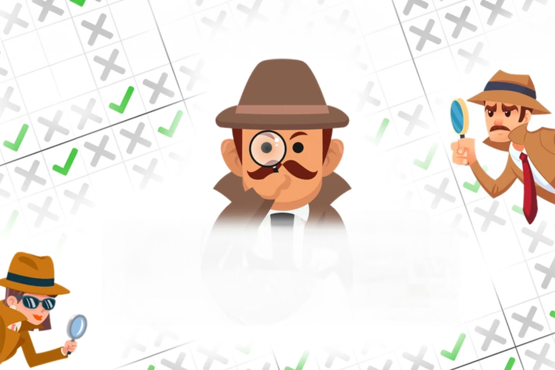 Detective - Logic Puzzles - WGPlayground.com