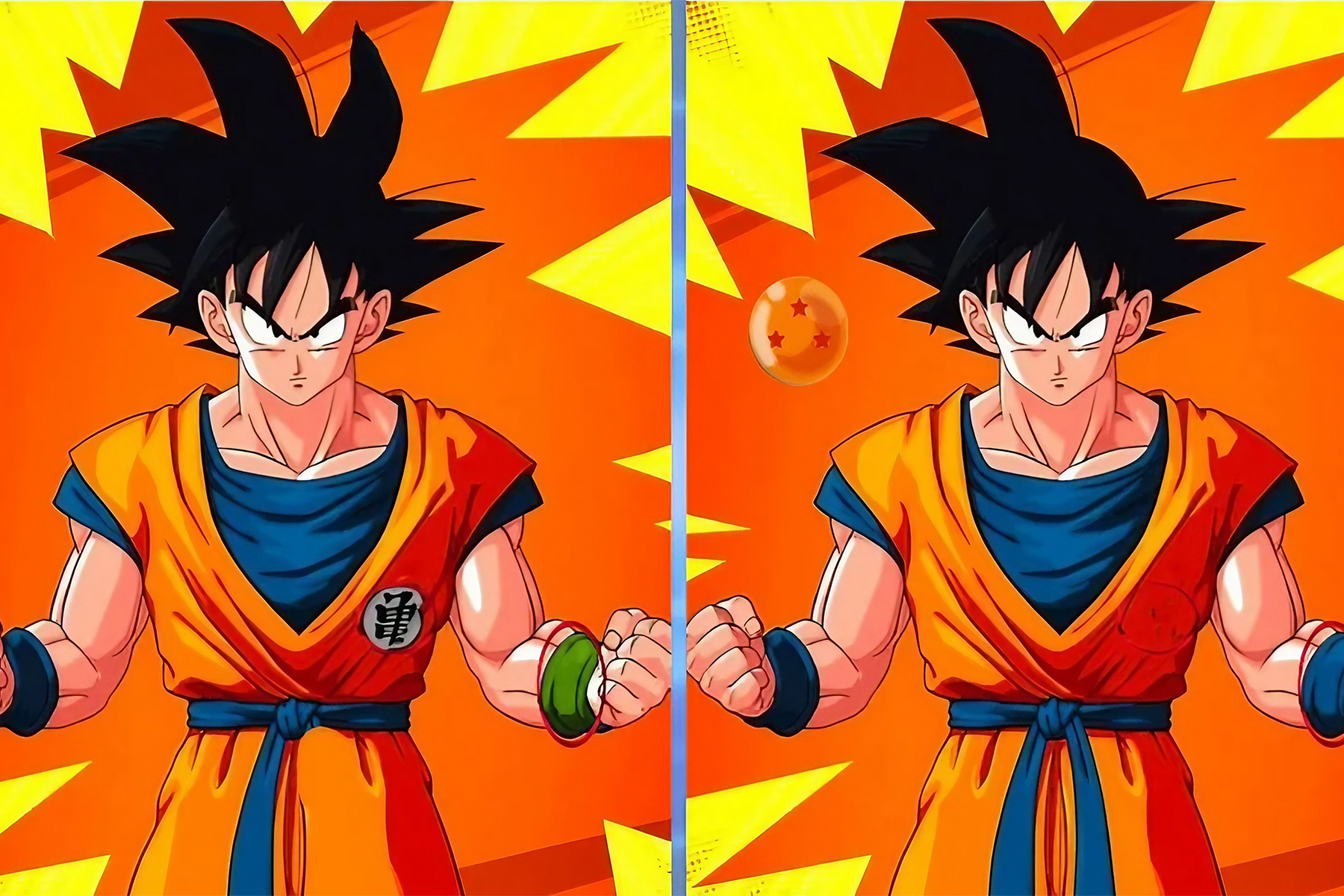 Dragon Ball: Can You Spot the 5 Differences? - WGPlayground.com
