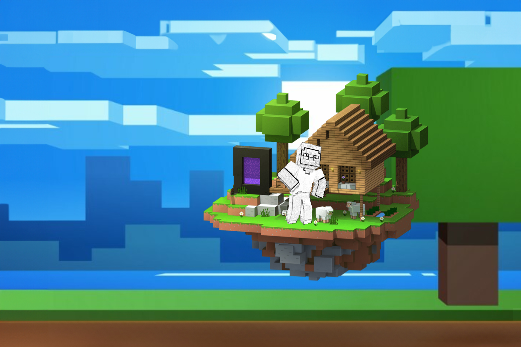 Mineblock Hook Adventure - WGPlayground.com