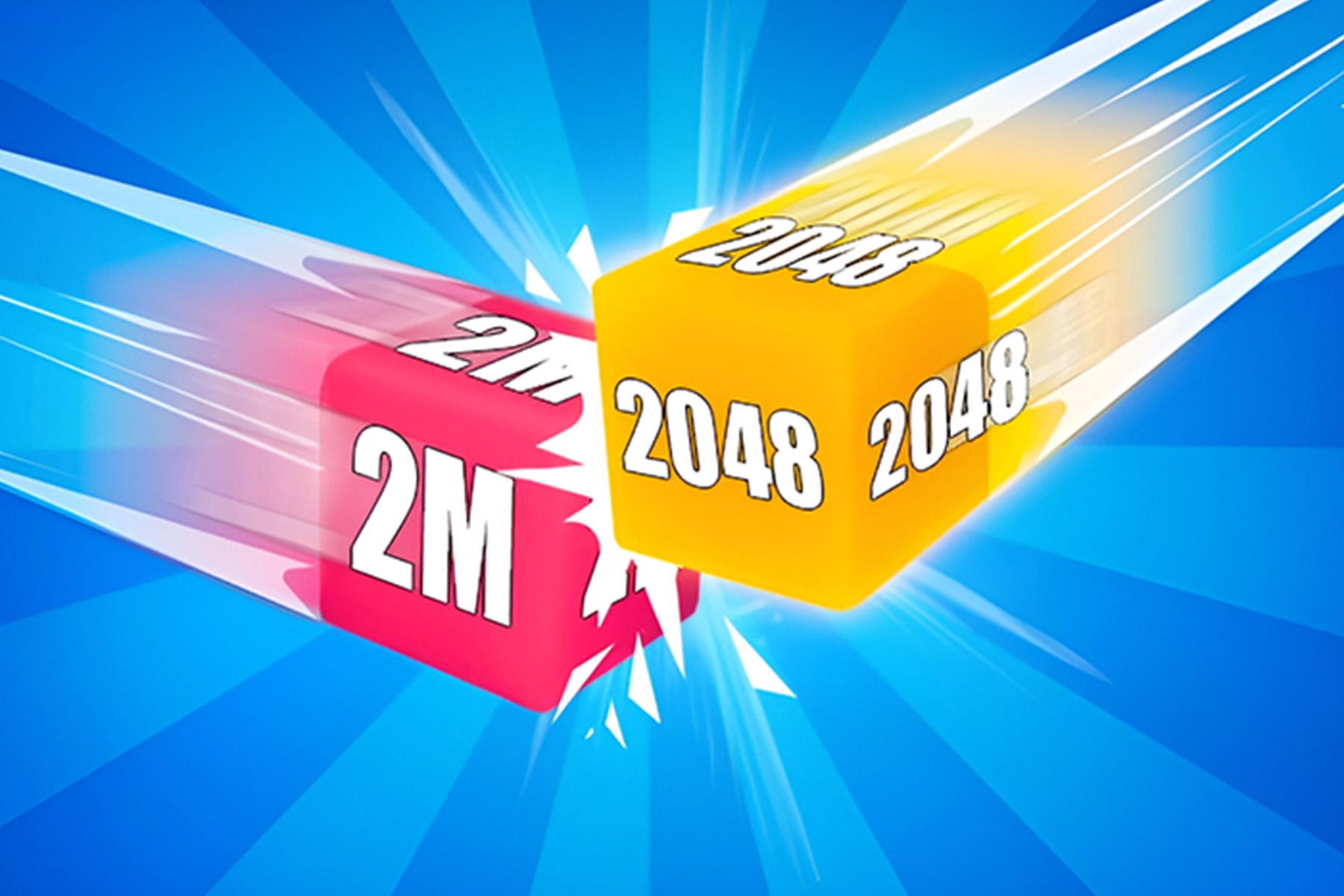 Merge cubes 2048 3D - WGPlayground.com