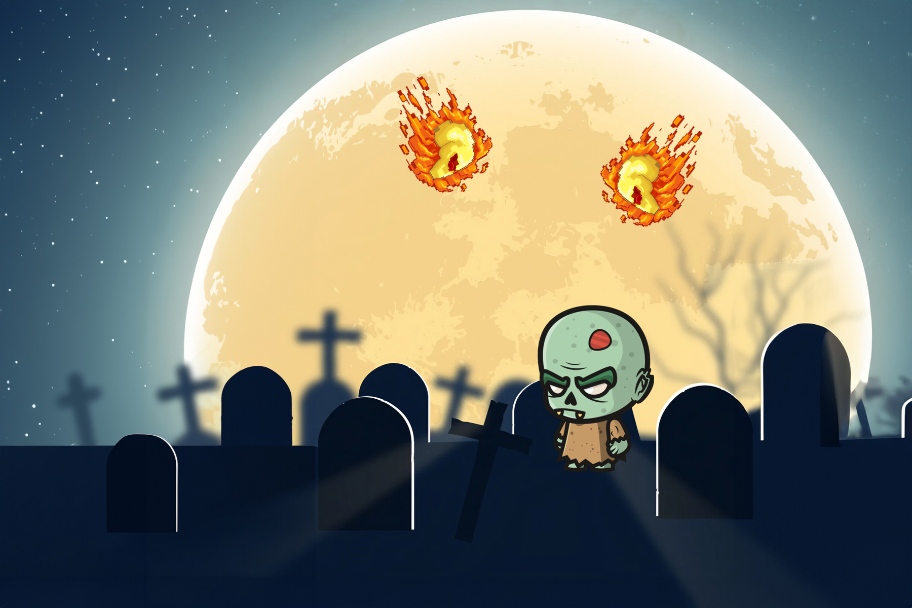 Zombie vs Fire - WGPlayground.com